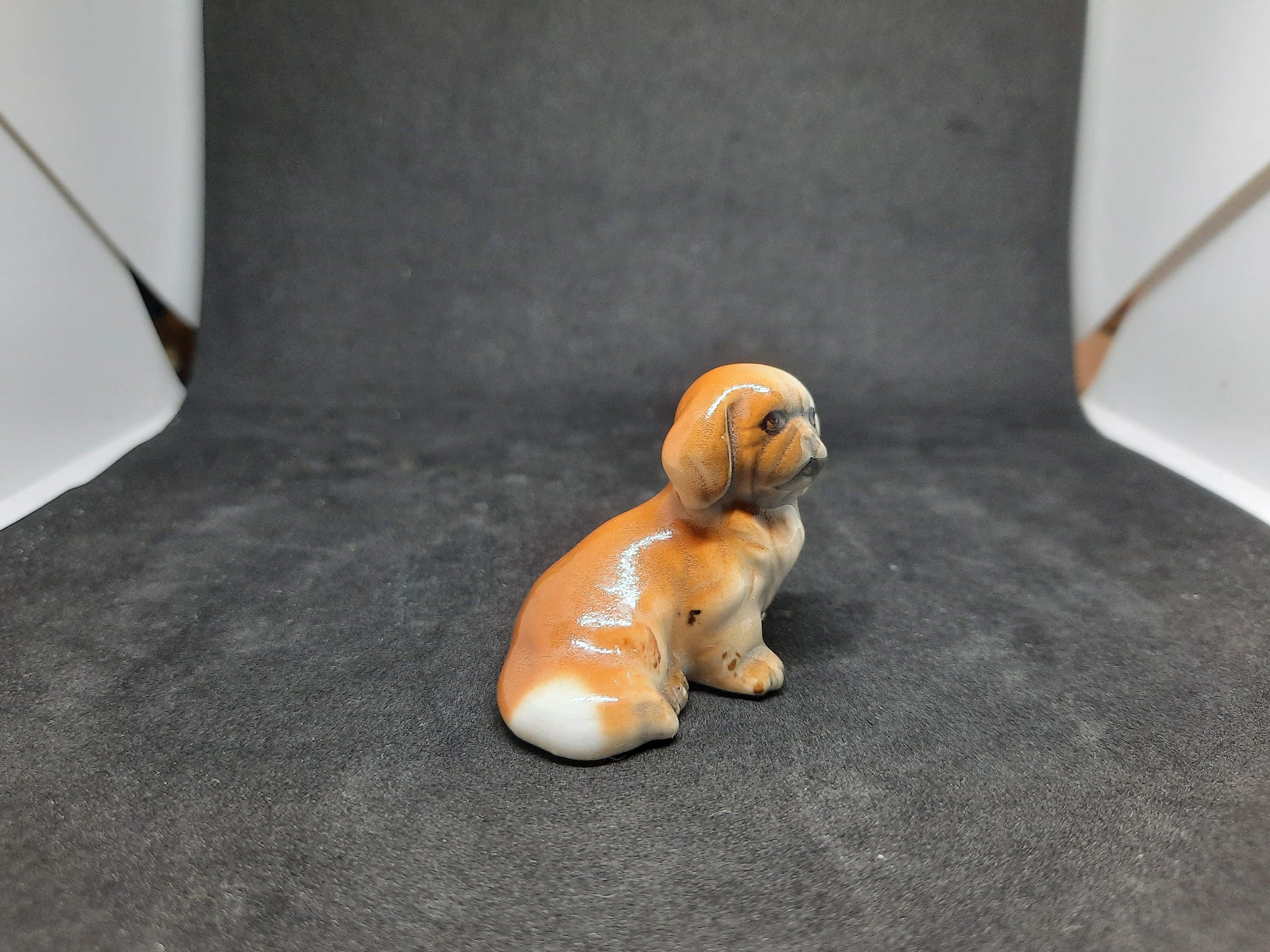 Vintage Dog Figurine Small Porcelain Figurine Dogs Dog - Etsy UK