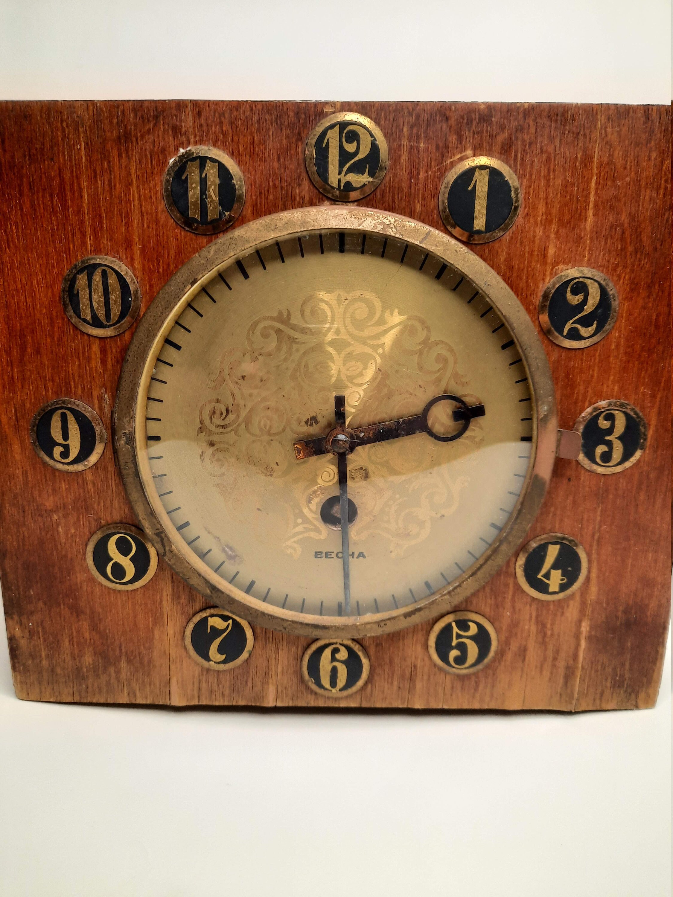 Vintage Clock Spring Table Clock Mechanical Clock Clock - Etsy