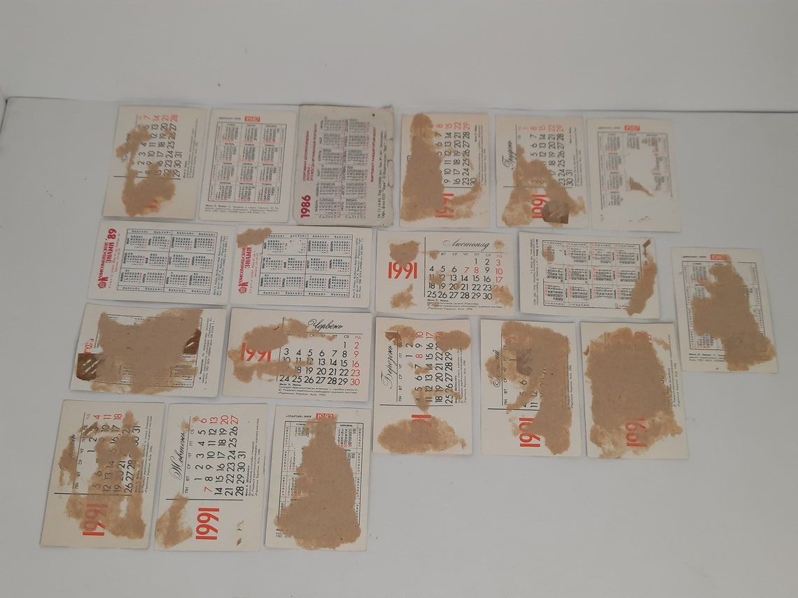 Soviet Calendar Football Team USSR Sport Hobby Collectible | Etsy