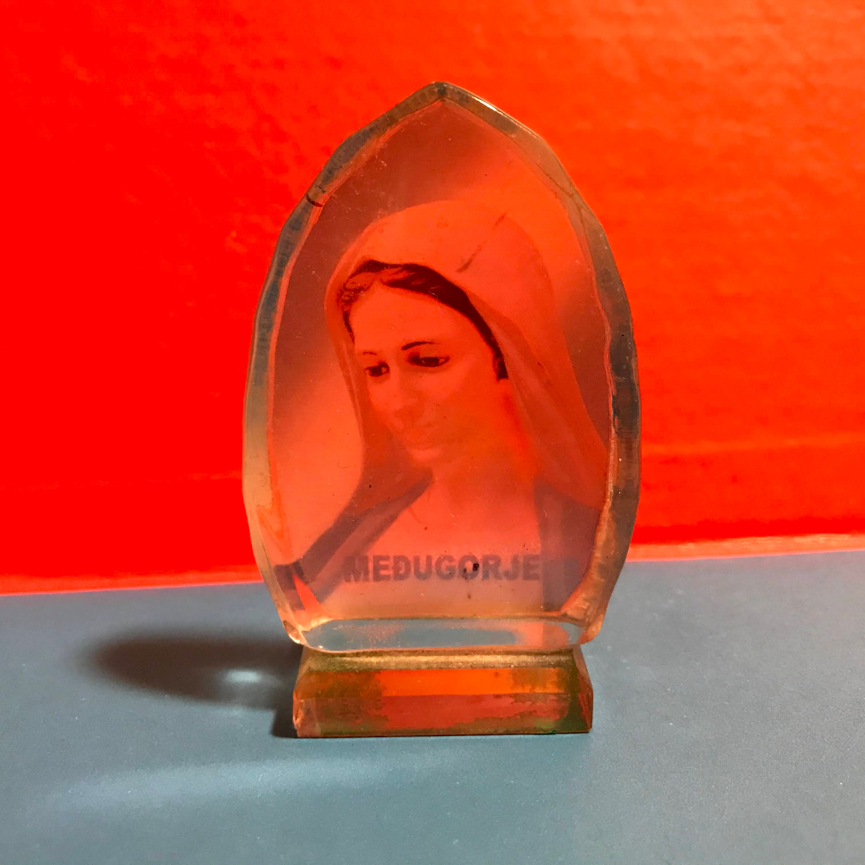 Vintage Plexiglas Figur Dekoration Heilige Maria Religion | Etsy