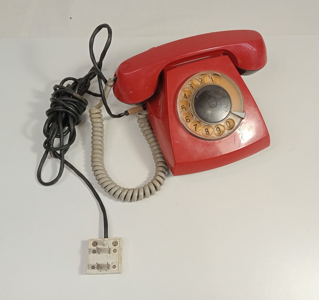Tan 70-5 Soviet Rotary Dial Landline Telephone Vintage Decorative Retro ...