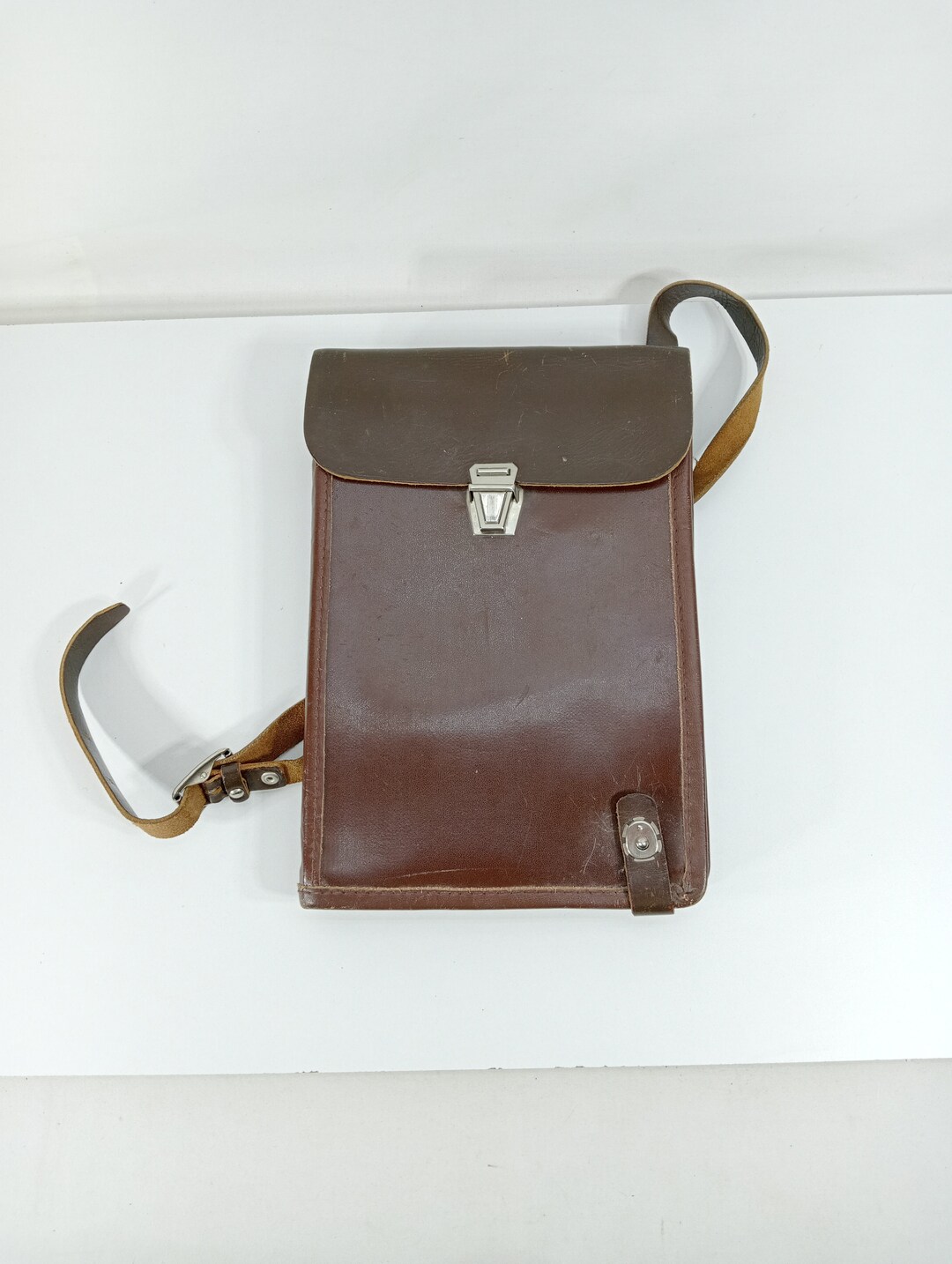 Army Military Officer Leather Map Bag Case Tablet Planshet Collectible ...