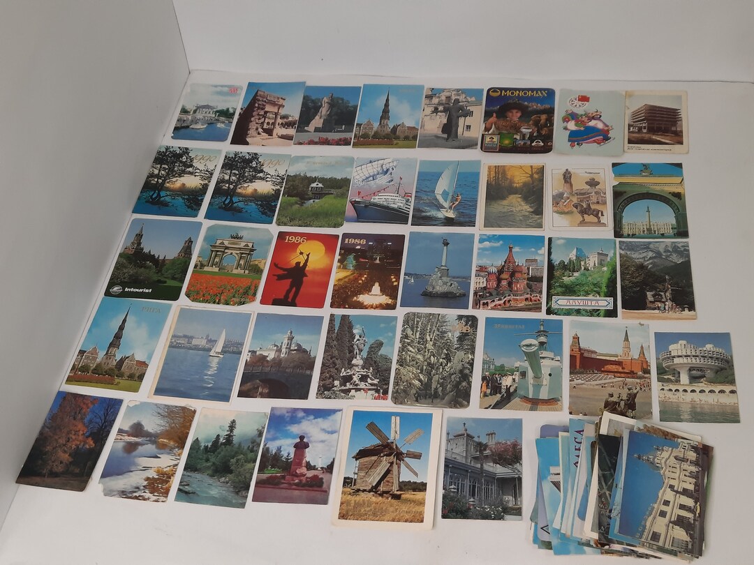 Soviet Cards With Different Cities of Ukraine and Russia - Etsy