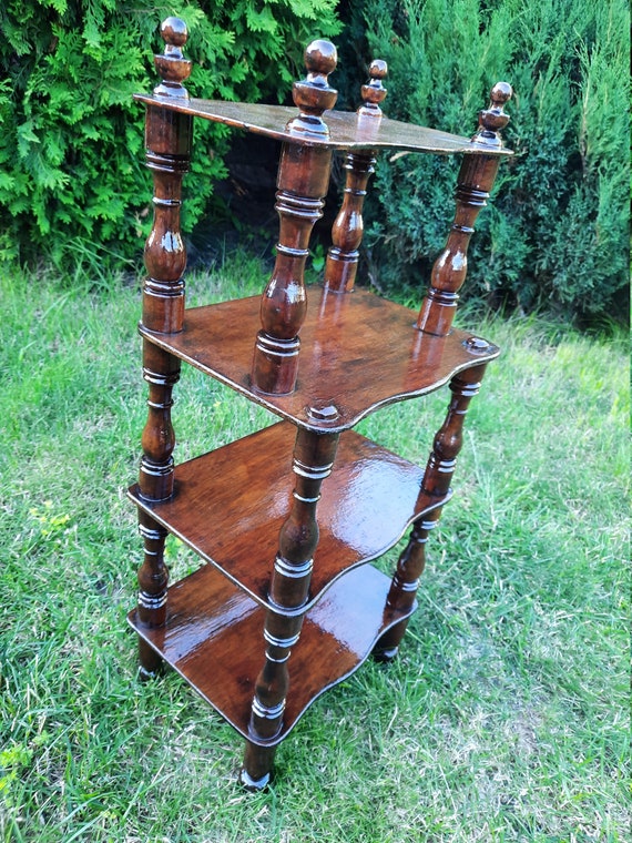 Vintage Wood Shelf Ussr Wood Shelf Soviet Bookshelf Leg | Etsy