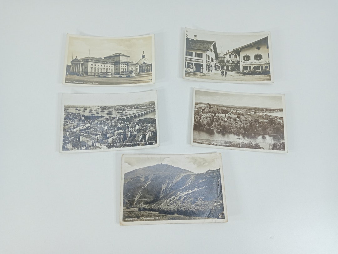Various European Vintage Postcards City Buildings Infrastructure ...