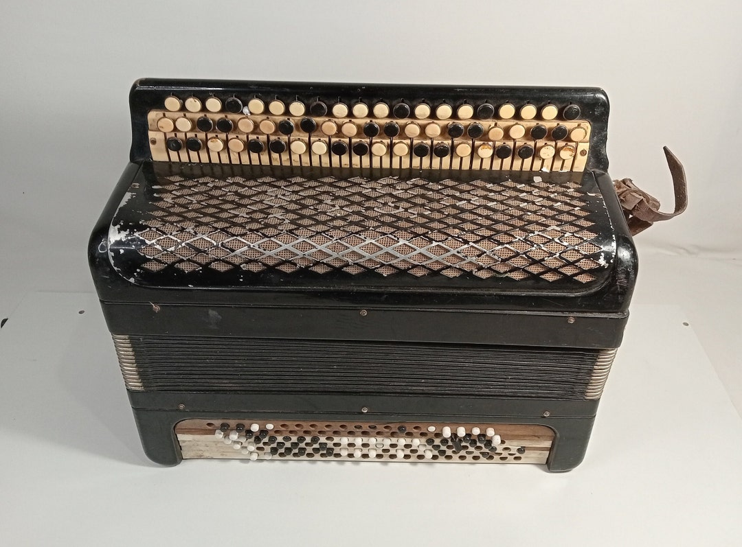 Garmoshka Folk Button Accordion Garmoschka Ukraine Rare Collectible ...