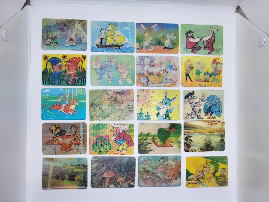 Stereo Calendars 80-90 S Soviet Era Collectible Cartoons Kids Vintage ...