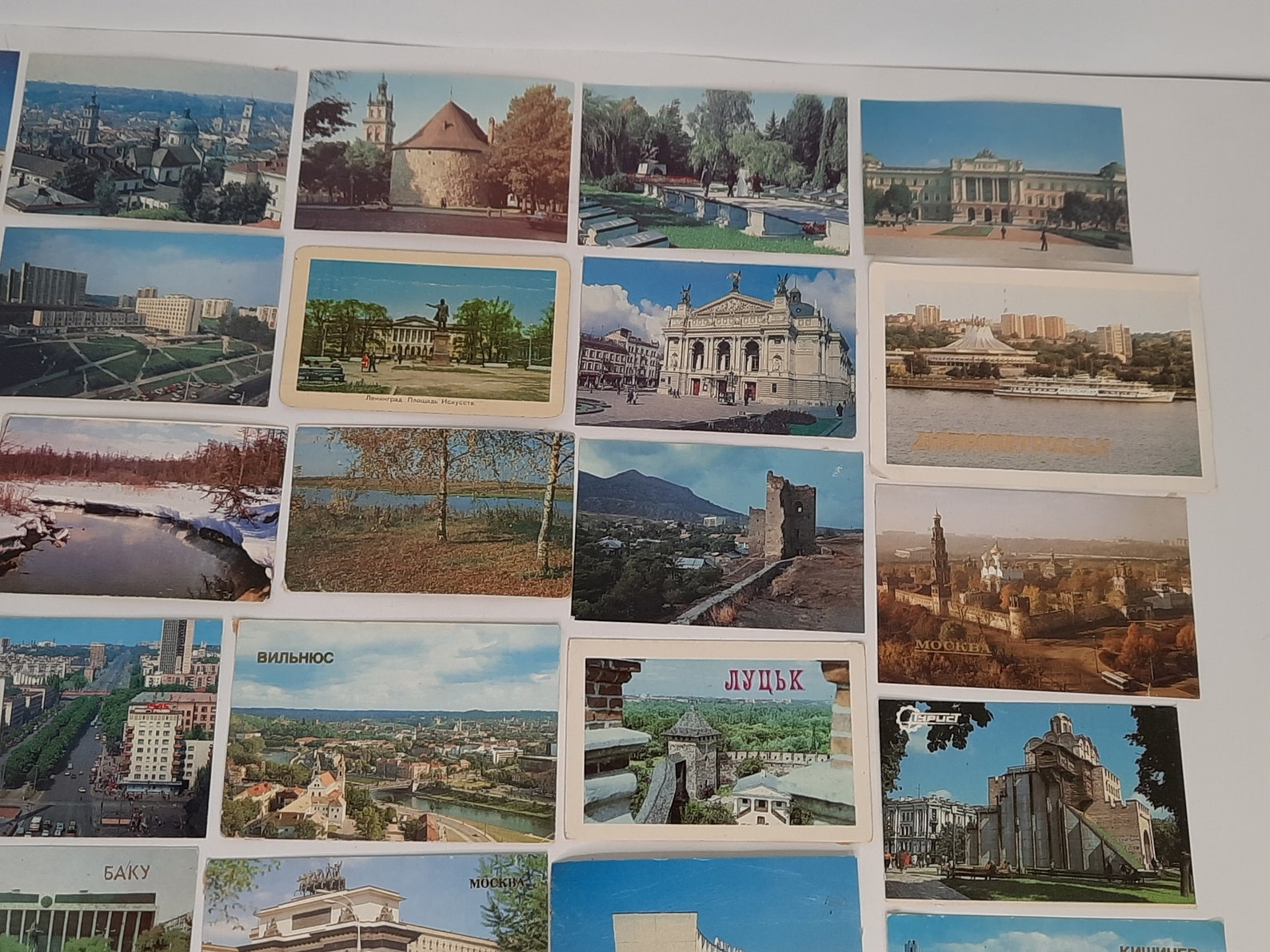 Soviet Cards With Different Cities of Ukraine and Russia - Etsy