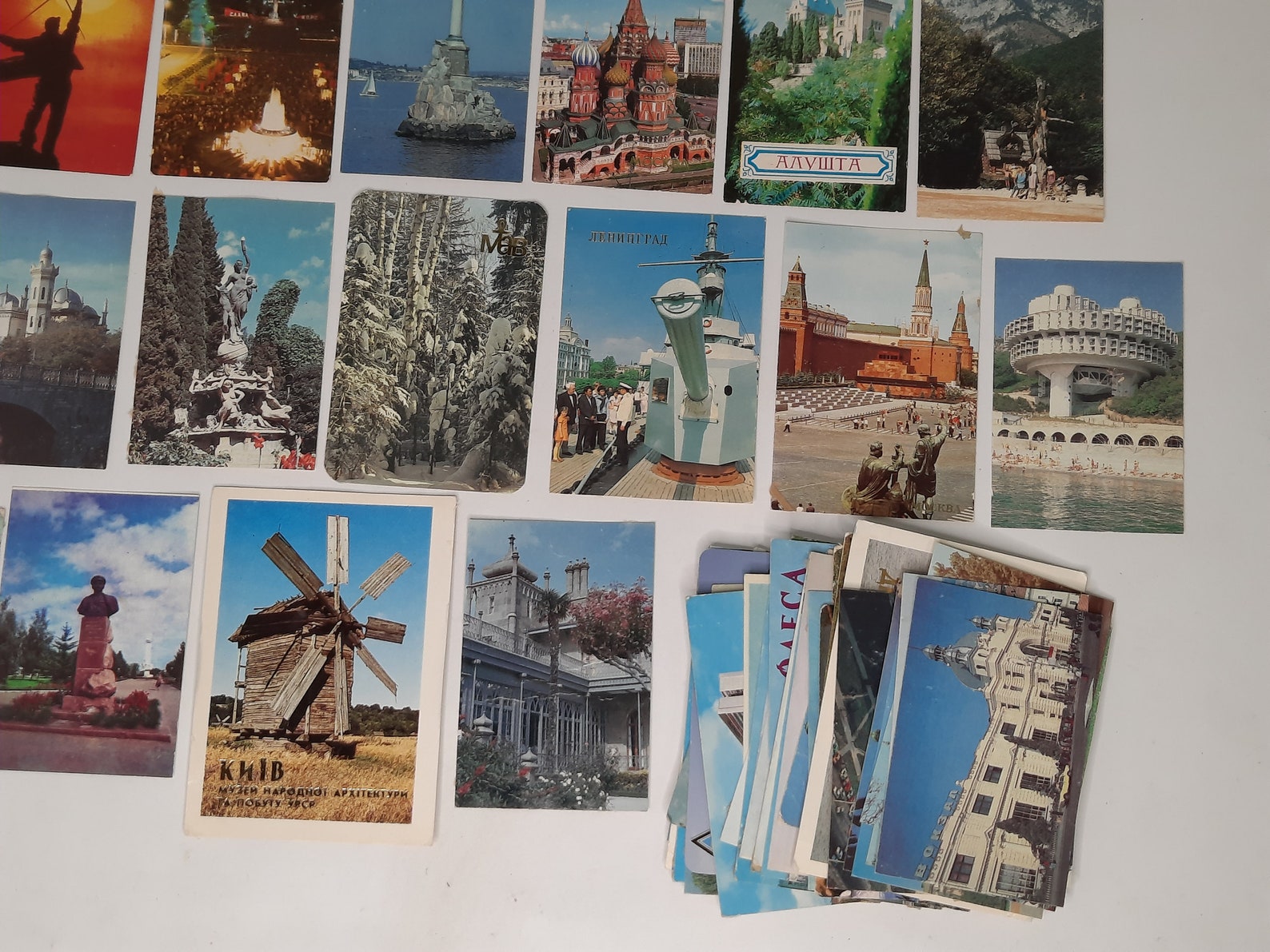 Soviet Cards With Different Cities of Ukraine and Russia - Etsy