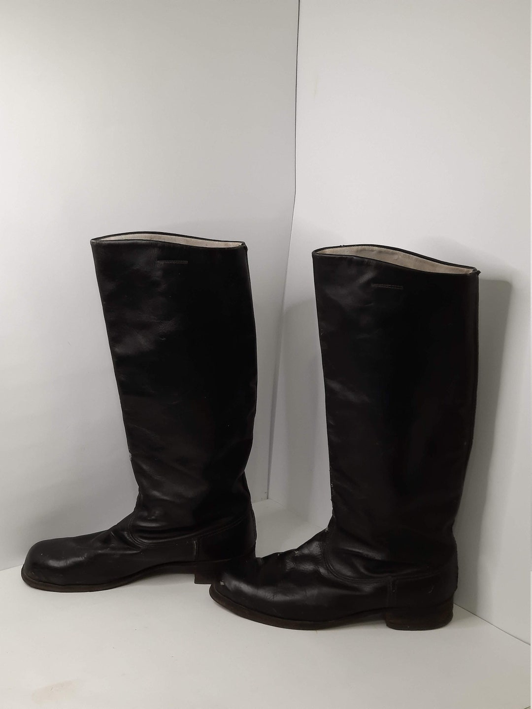 Vintage Soviet Boots, Northwest, Men's Boots, Soviet Army, High Leather ...