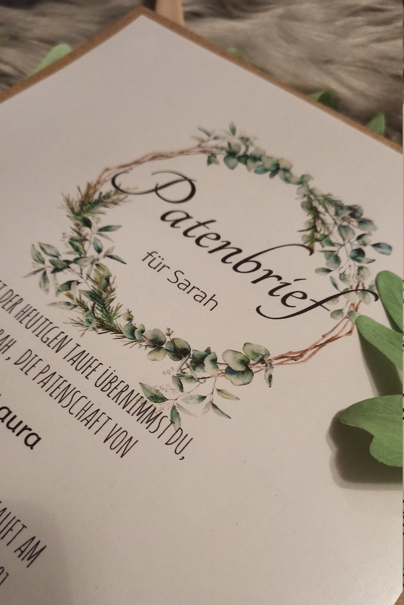 Christening Letter, Godparent Letter for Baptism, Baptism, Thank You to ...