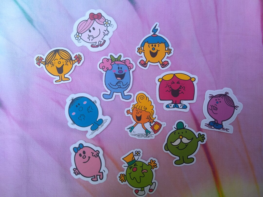 Set Little Miss and Mr Sticker Set - Etsy
