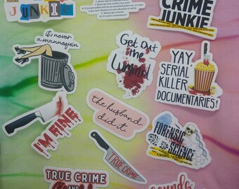 True Crime Luminol Sticker True Crime Stickers Gift for True - Etsy
