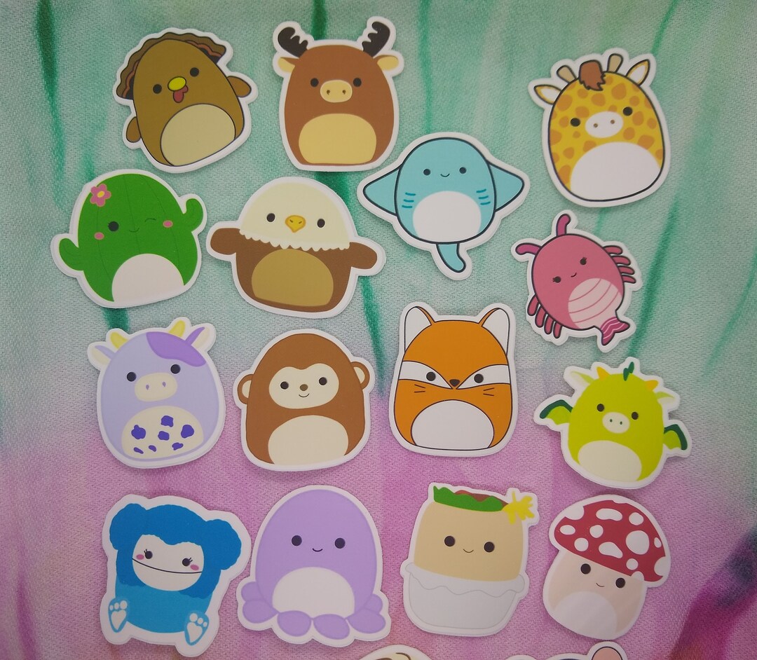 Full Set Squishmallow Sticker Set - Etsy