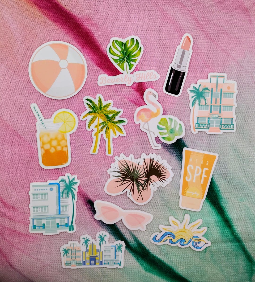 Full Set Beverly Hills Stickers - Etsy