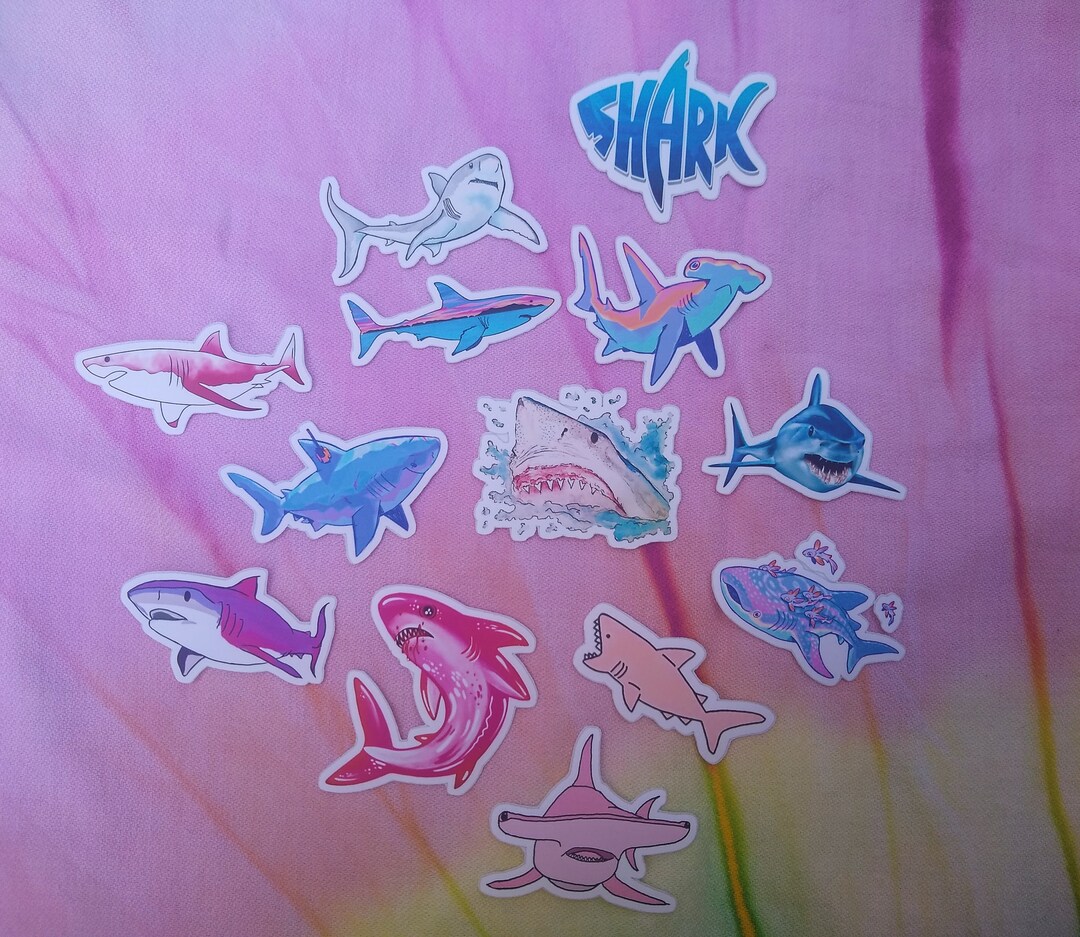 Full Set Shark Sticker Set - Etsy