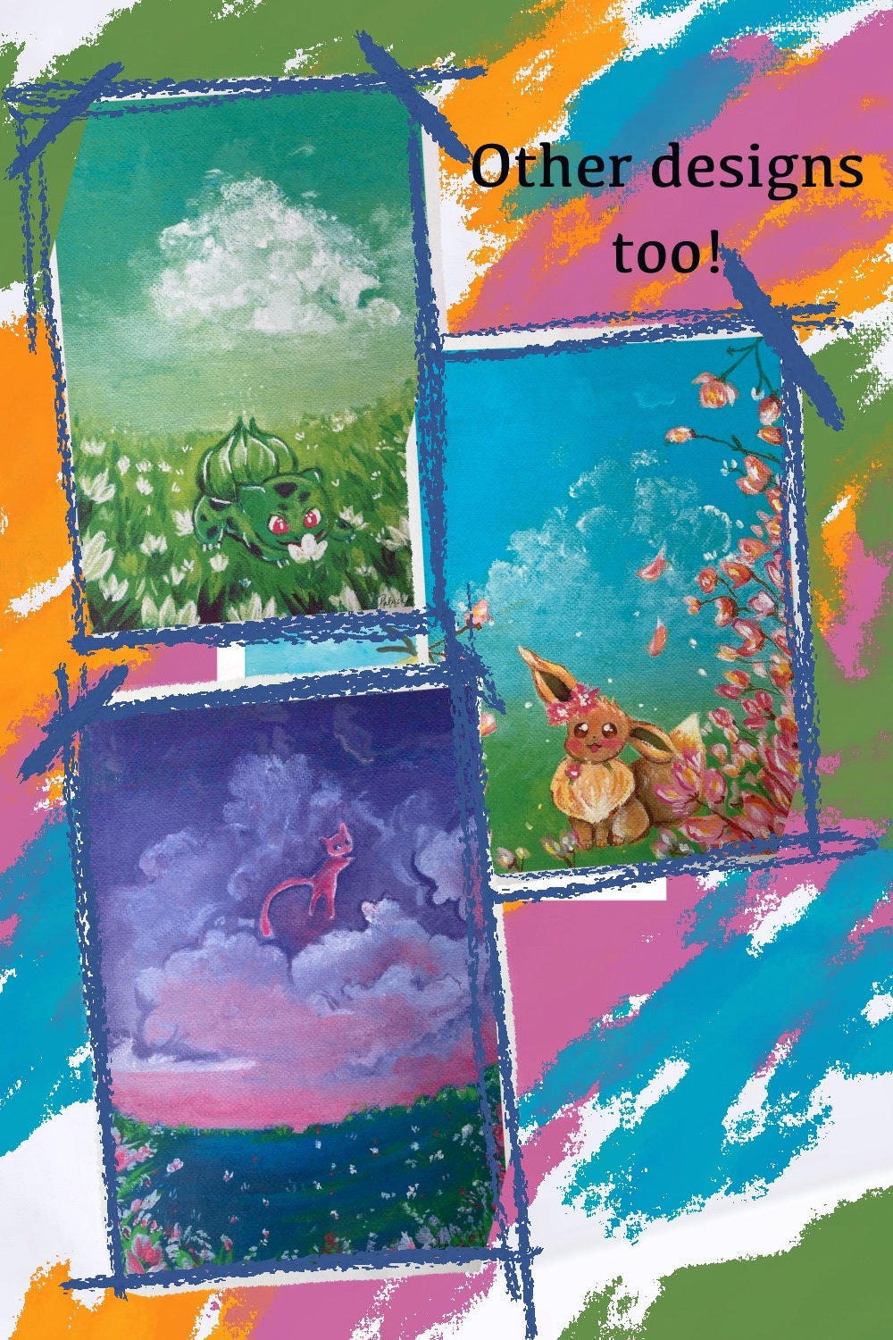 Pokemon Art, Pokemon Print, Fanart, Pokemon Painting, PSYDUCK Art ...