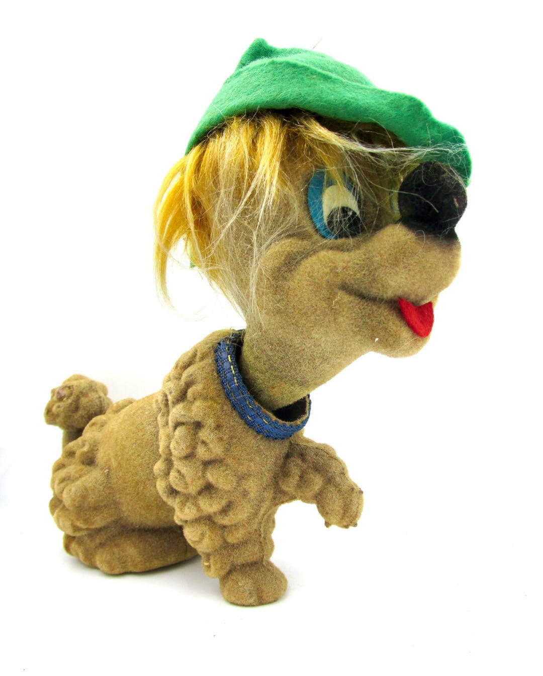 Vintage Nodding Dog Car Mascot From the 1960s, Poodle With Hat - Etsy