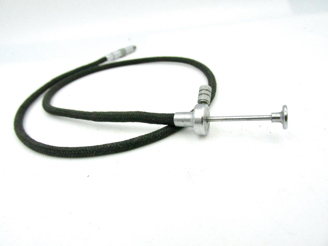 Locking Cable Shutter Release, Black Cloth Covered , Good Quality, 18 ...