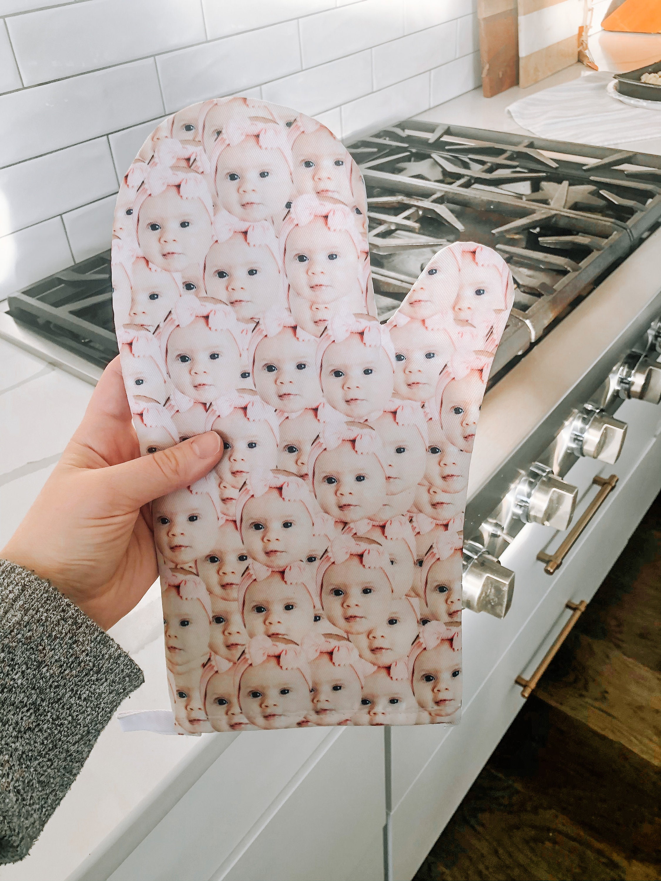 Custom Faces Oven Mitt Custom Face Oven-mitt Personalized - Etsy