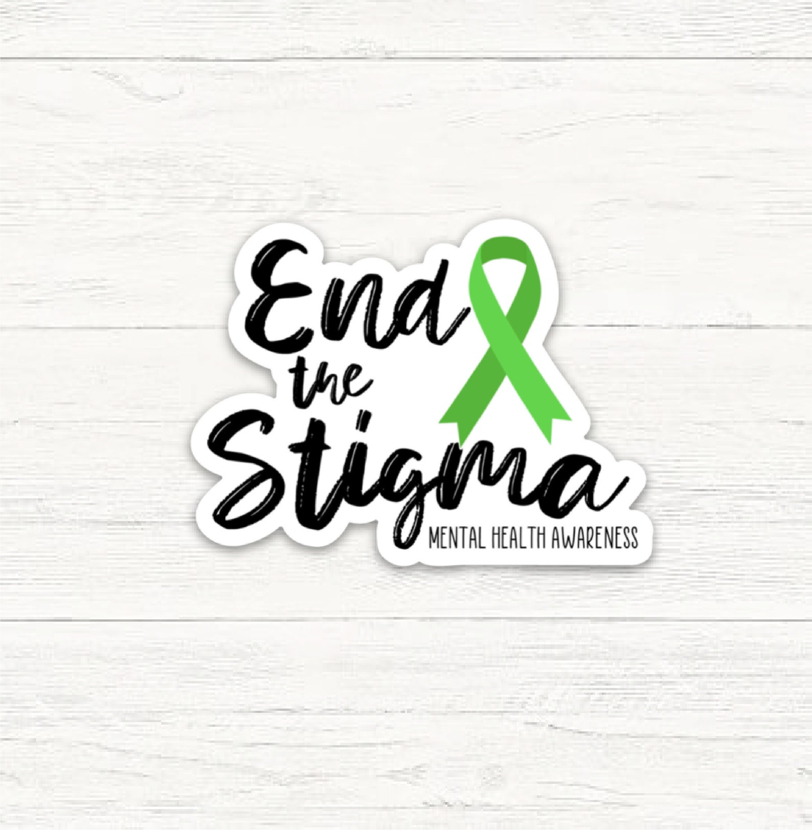 End the Stigma Sticker Mental Health Awareness Sticker | Etsy