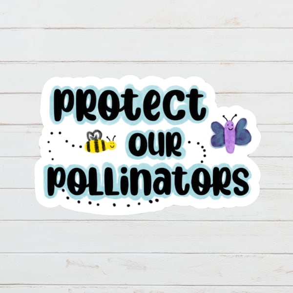 Pollinator Sticker - Etsy