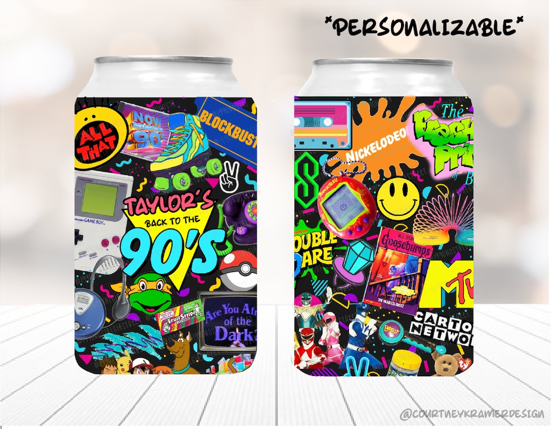 NEW 90's Kid Can Coolers, 90s Kid Can Huggers, 90's Nostalgia Can ...