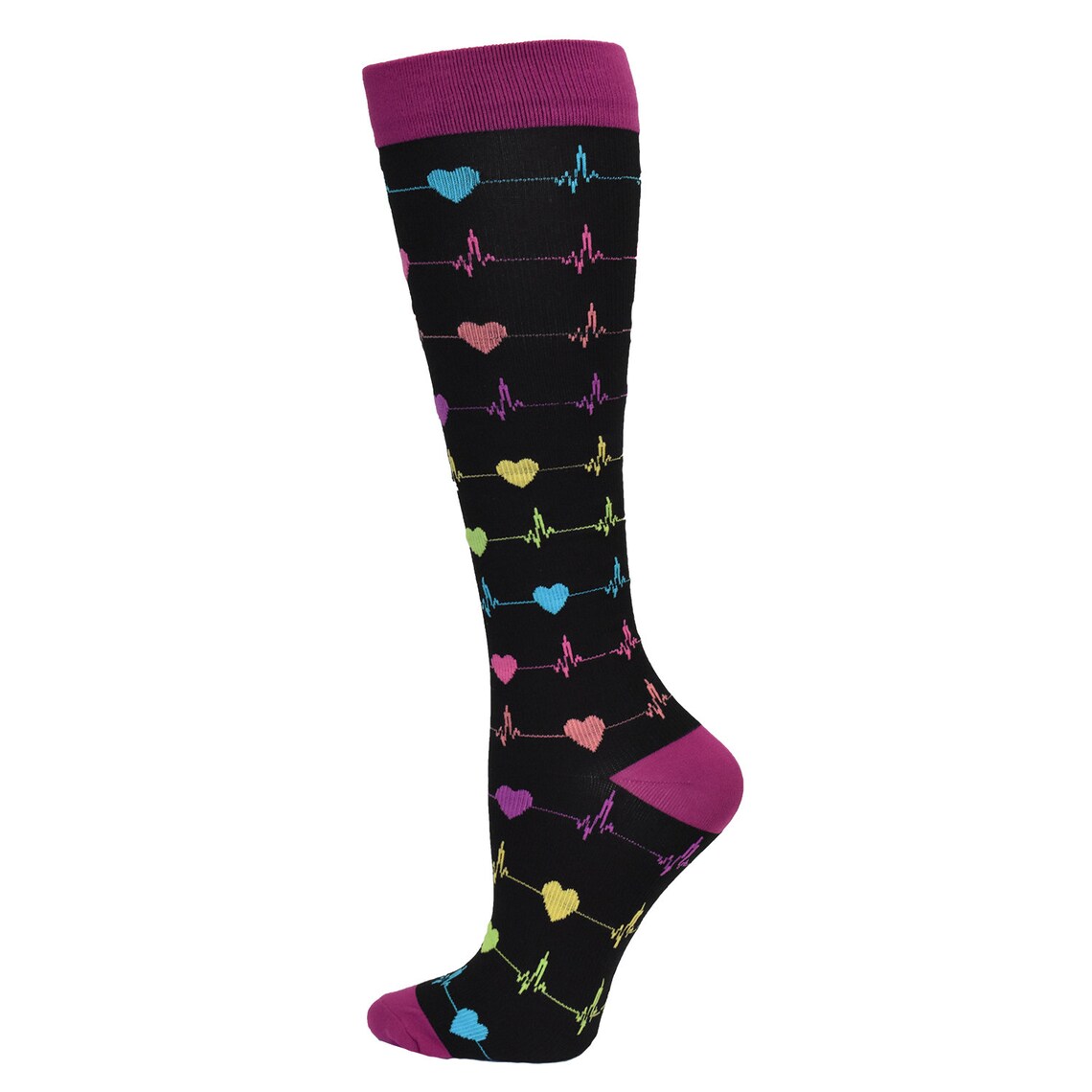 Think Medical's Heart EKG Premium Compression Sock - Etsy