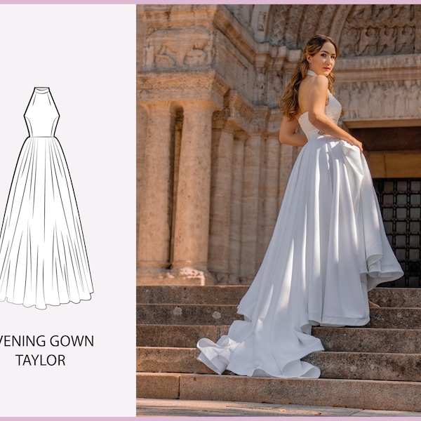 Wedding Gown Pattern - Etsy