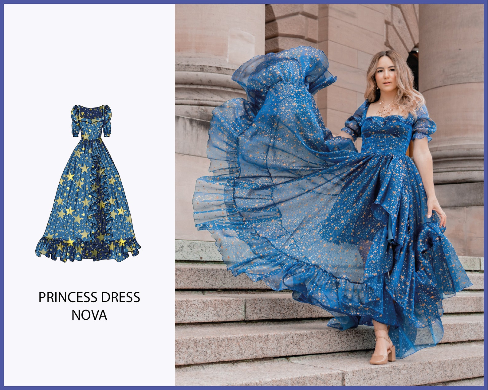 Other Princess Dress Nova pattern review by Juska