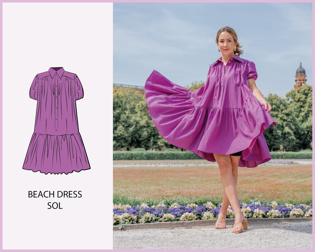 PATTERN - Beach Dress SOL - THISISKACHI - Etsy