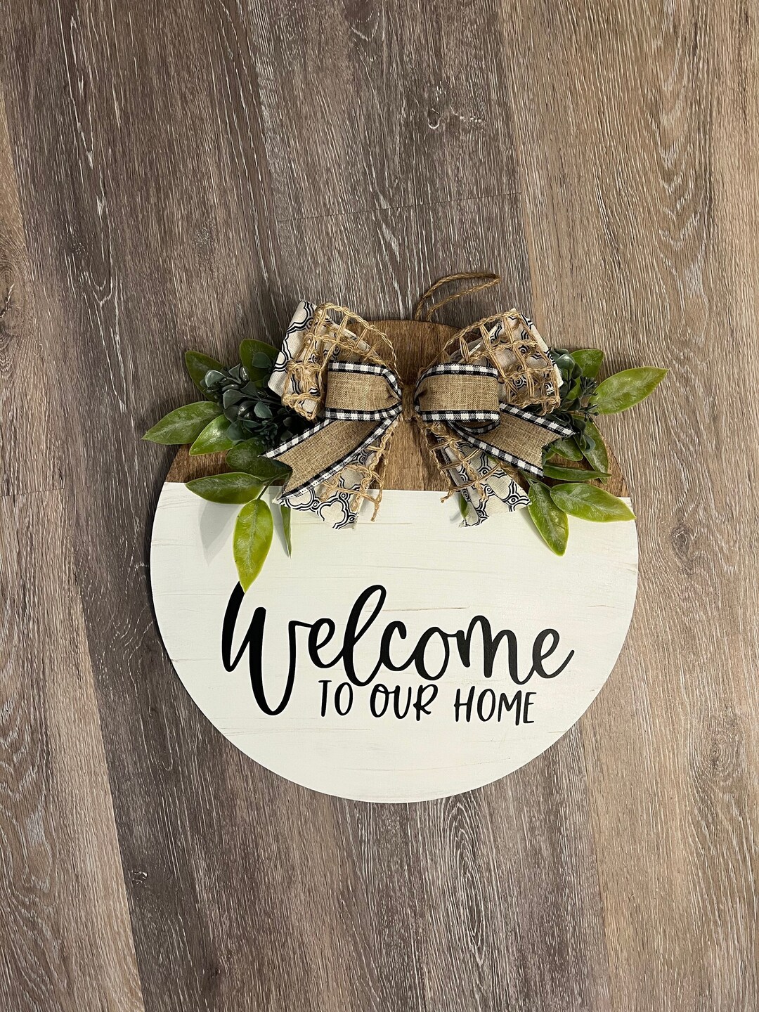 14 Inch Farmhouse Welcome Sign Farmhouse Decor Front Door - Etsy