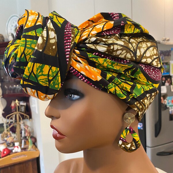 African Head Wrap - Etsy