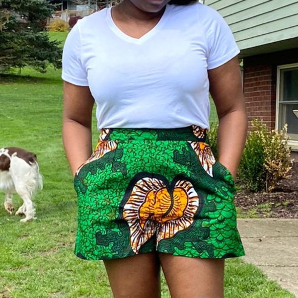 African Print Shorts - Etsy