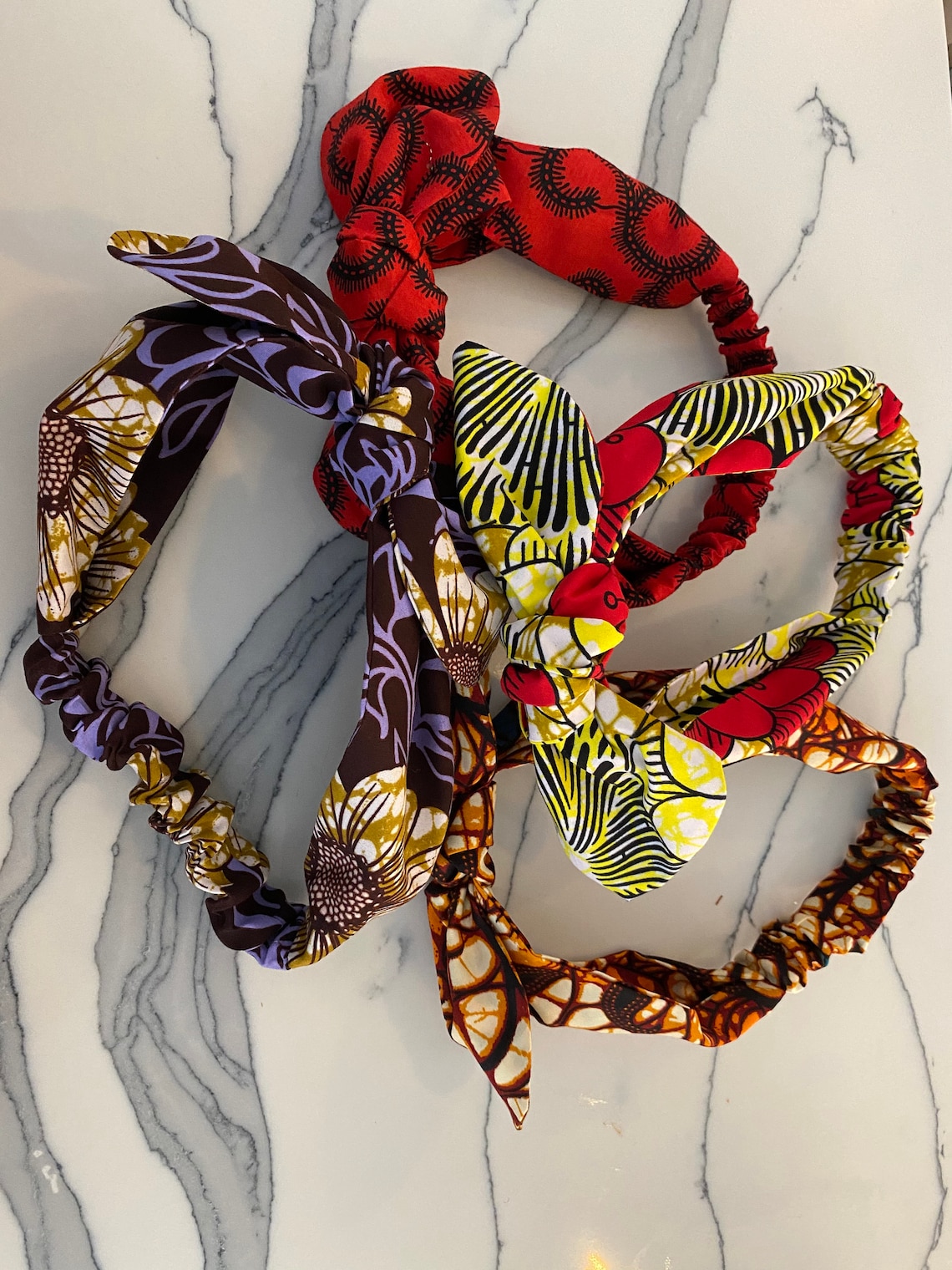 African Print Headband, Ankara Hair Accessories, Headbands, bow adult ...