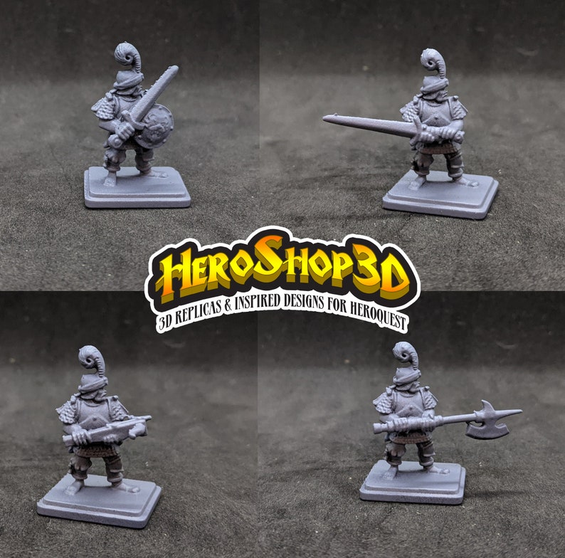 Men at Arms Hero Quest 3D Resin Replicas - Etsy