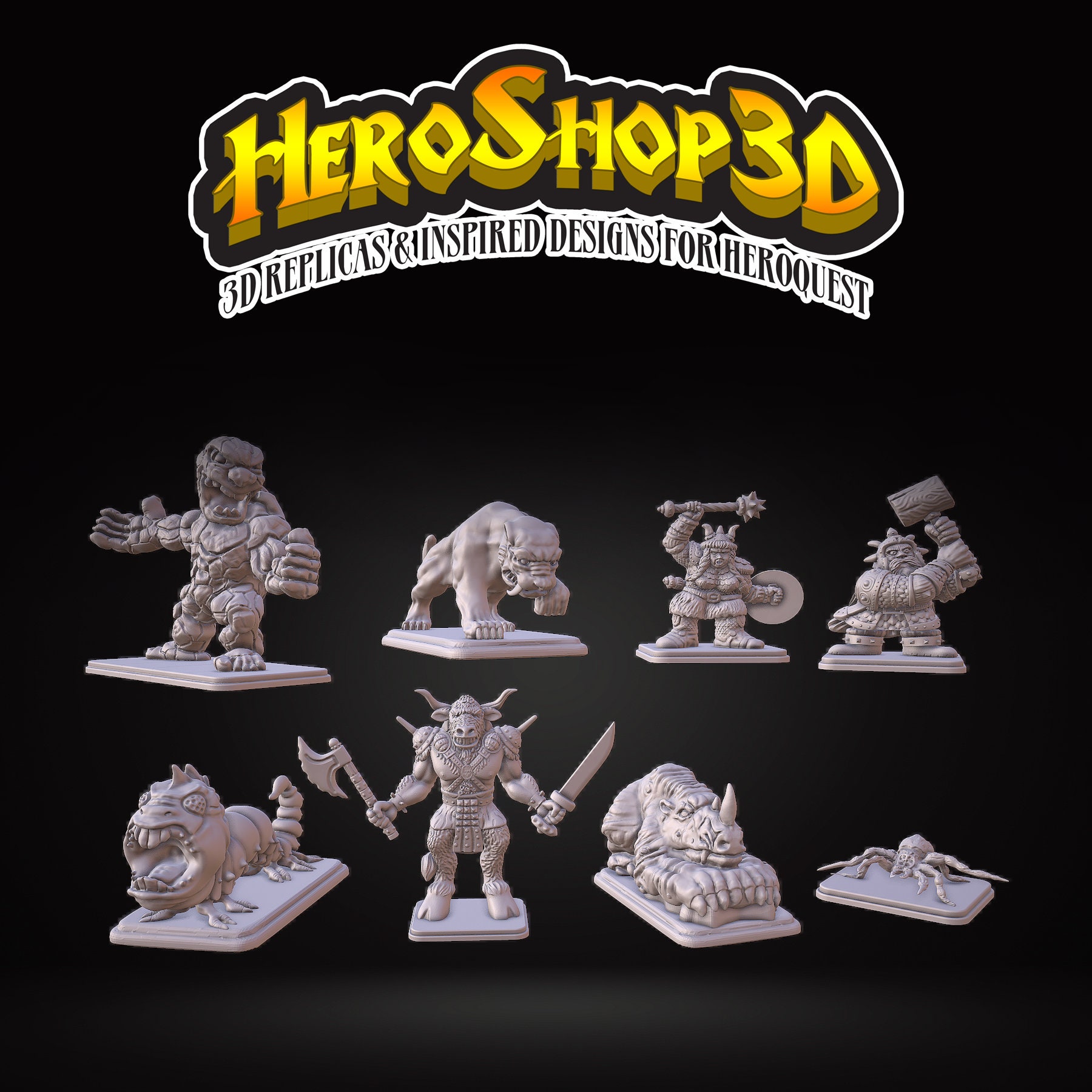 Heroquest UNRELEASED Dwarf Quest Minis - Etsy