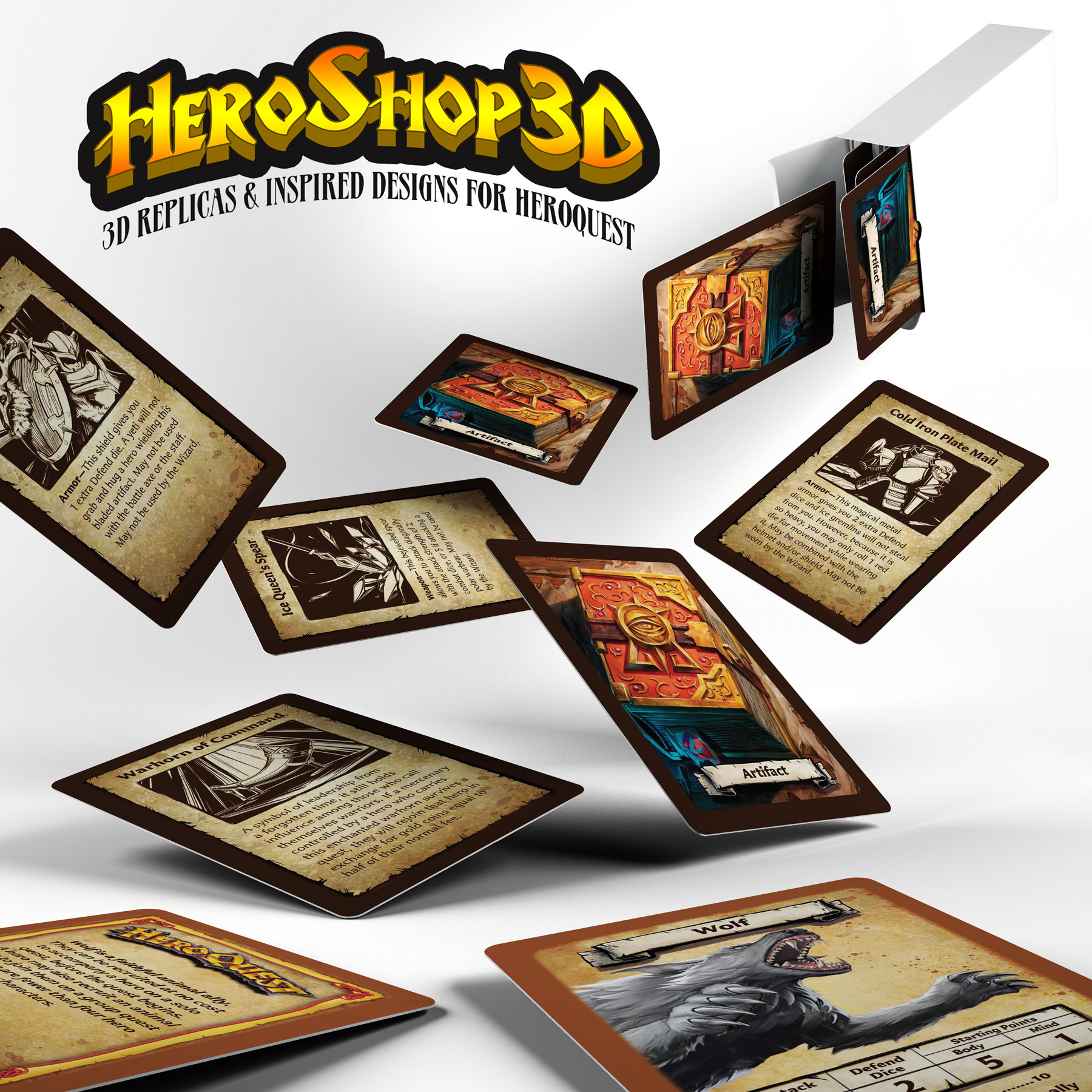 Heroquest - Into the Northland Wolves - Custom Design - Etsy