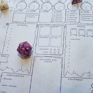 D&D 5e Character Sheet - Spellcaster - Etsy