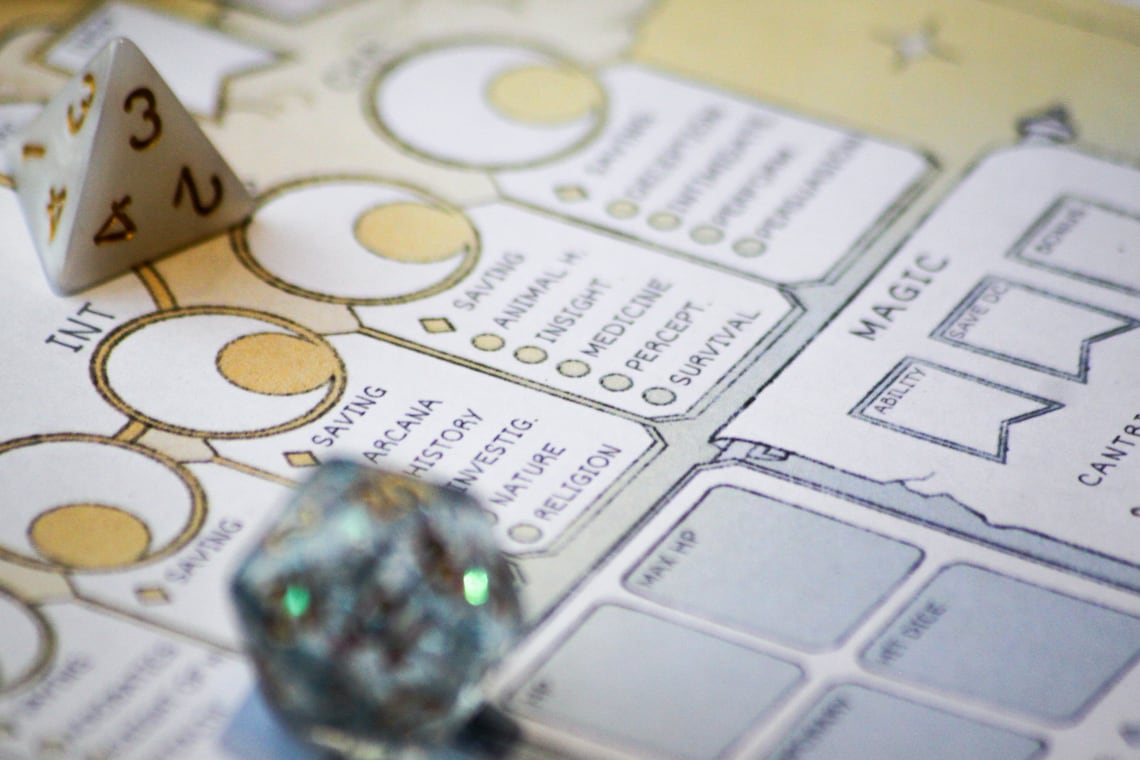 D&D 5e Character Sheet - Spellcaster - Etsy