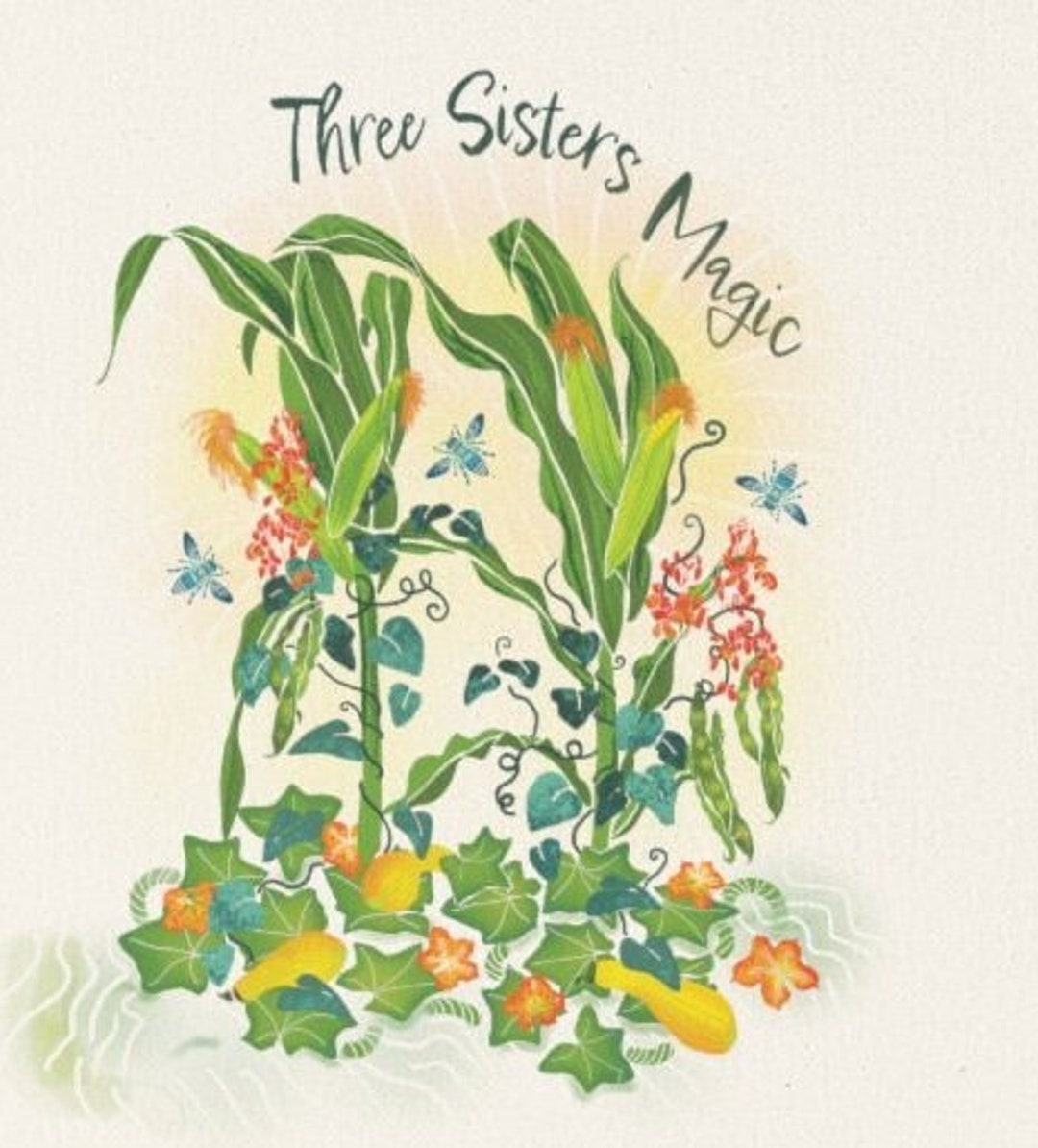 Three Sisters Tea Towel Organic Cotton - Etsy