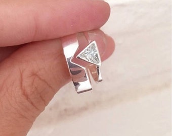 Triangle Shaped Ring - Etsy