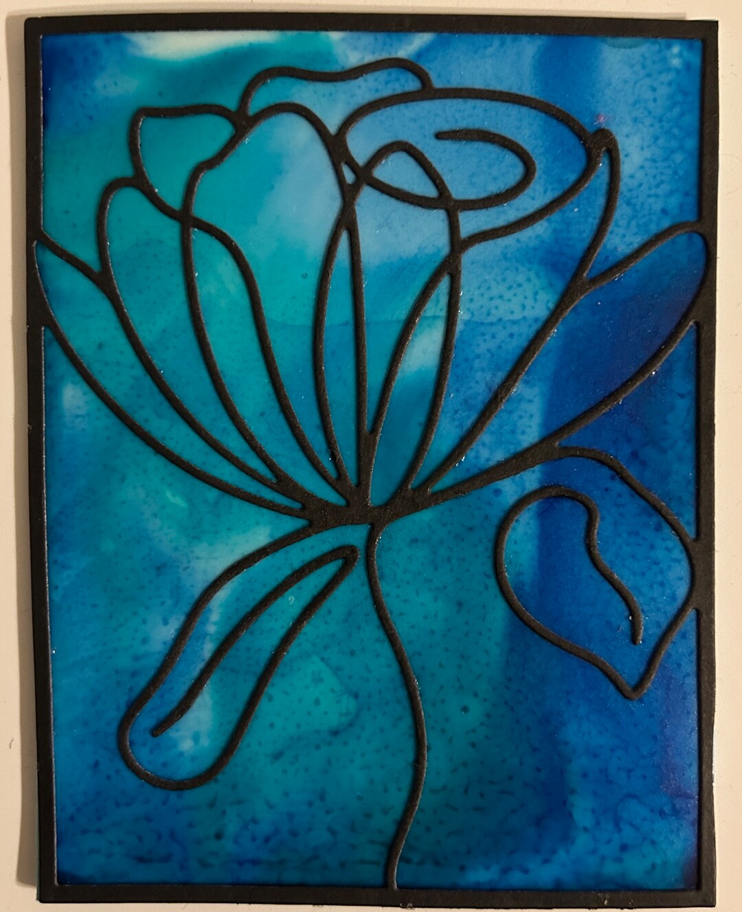 So Sorry Sympathy Card. Stained Glass Look - Etsy