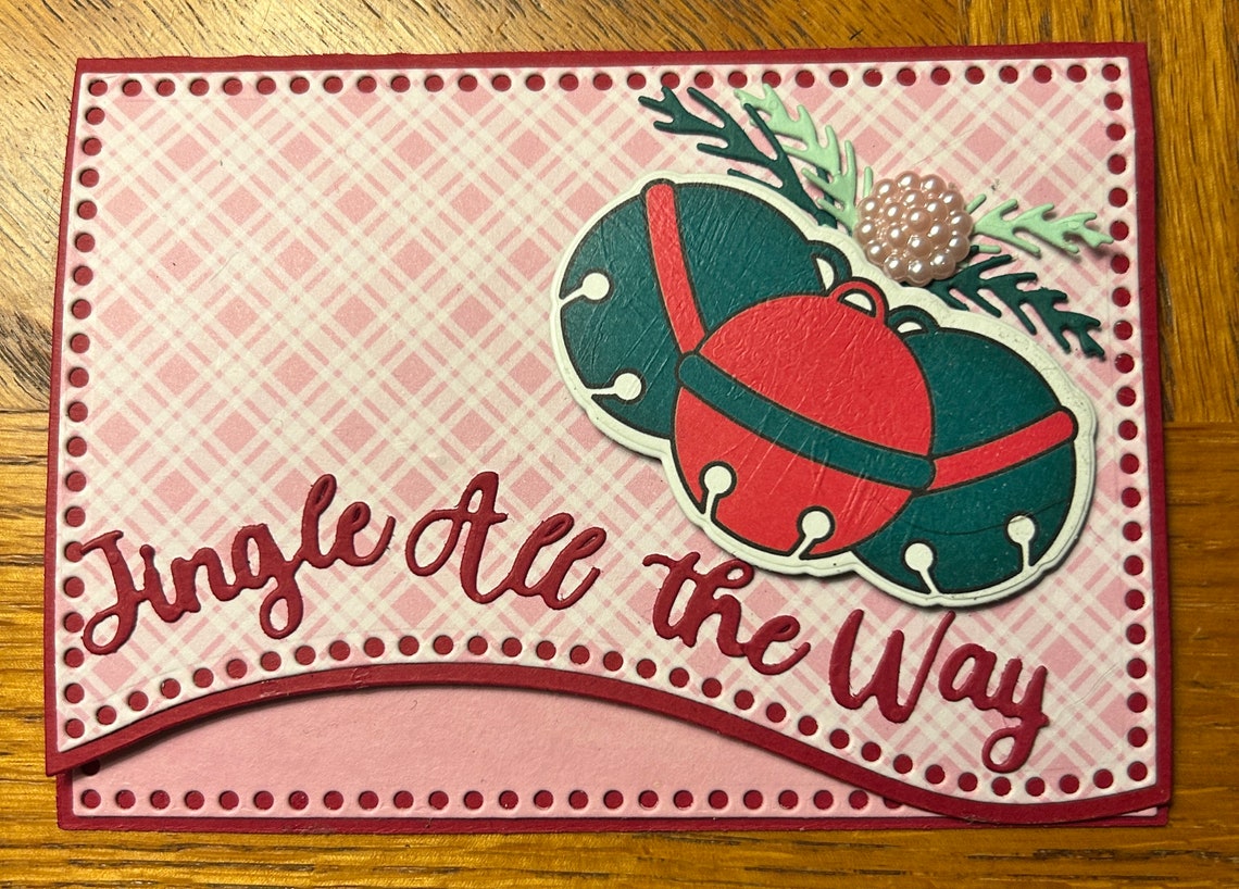 Jingle All the Way Christmas Card. Blank Inside - Etsy