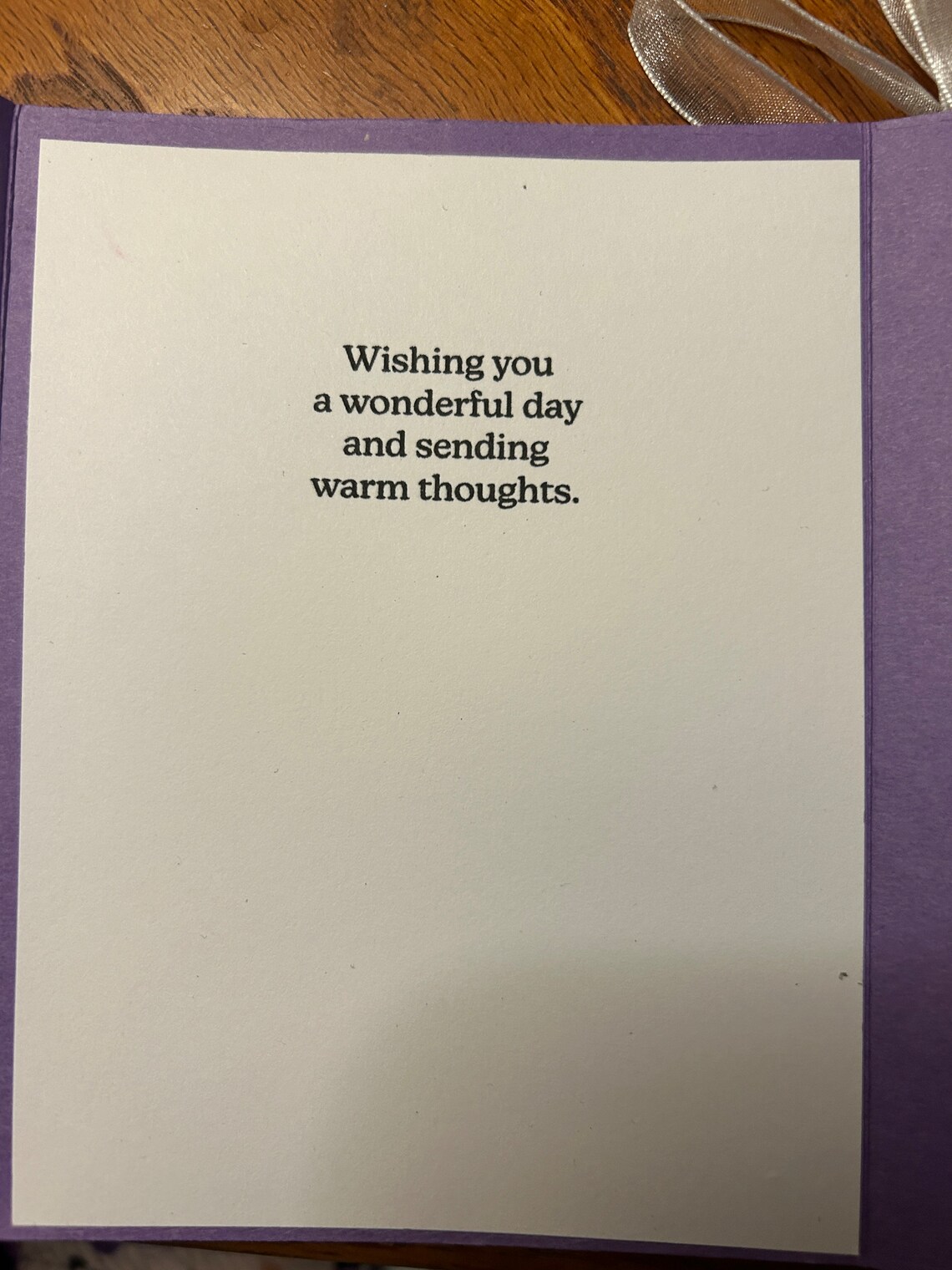 Gate Fold Greeting Card. Sending Warm Thoughts - Etsy