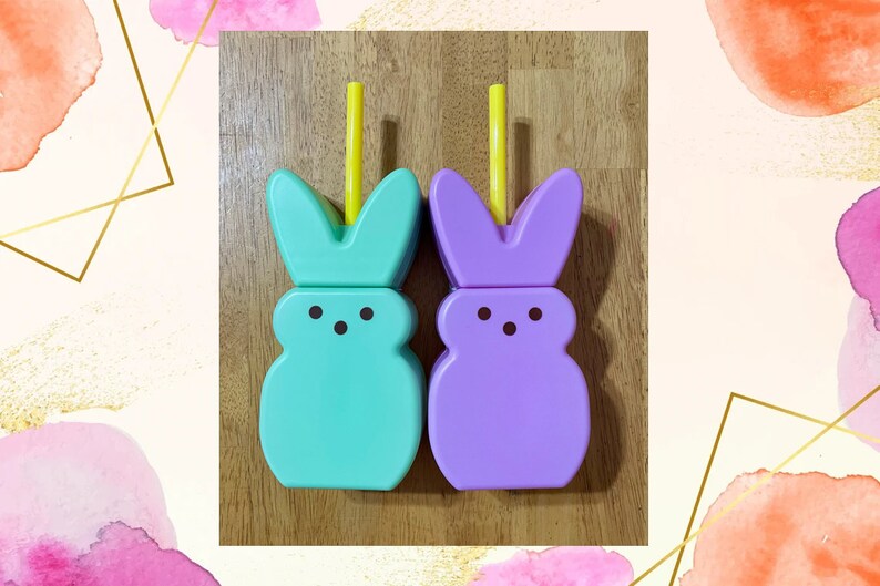 Personalized Peeps X Zak! Easter Bunny Kids Tumbler With Straw L Pink ...