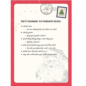 Personalized Letter From Santa Letter From Santa Santa Mail DIGITAL ...