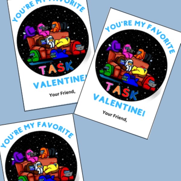 Among Us Valentine Card - Etsy