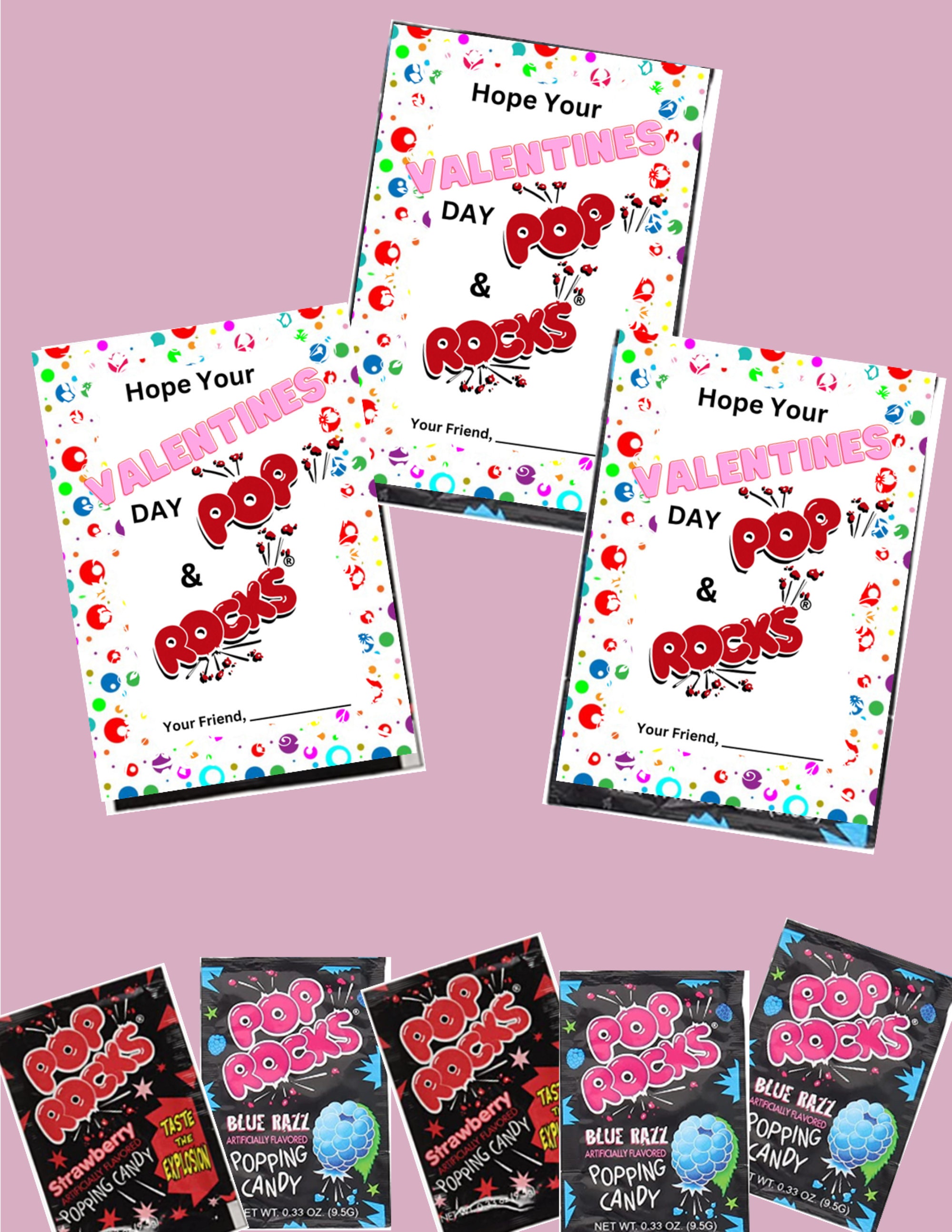 PRINT YOUR OWN Hope Your Valentines Day Pop & Rocks Valentine's Day Pop ...