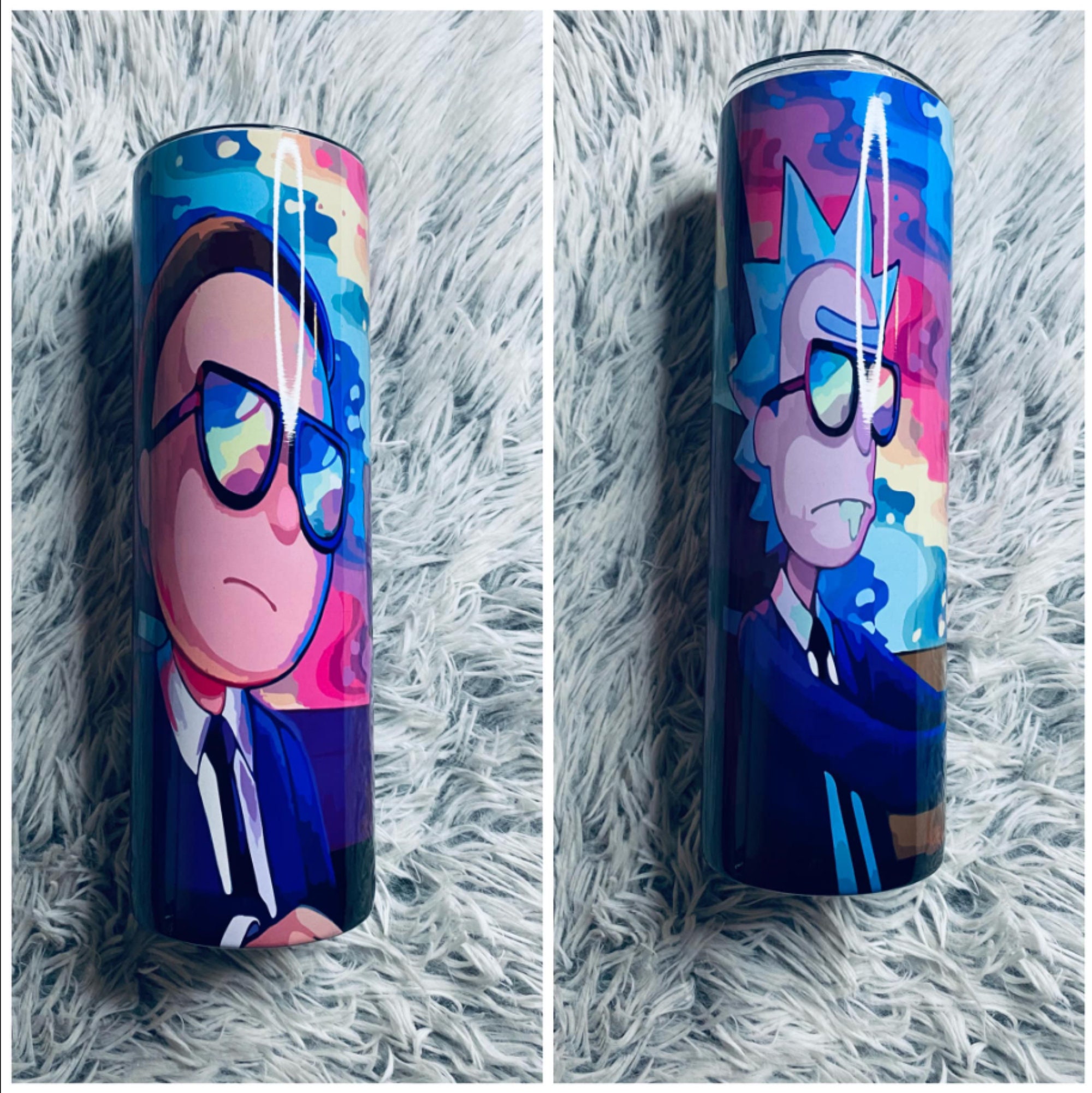 Rick and Morty MIB Style 20oz Straight Tumbler SGV PNG - Etsy
